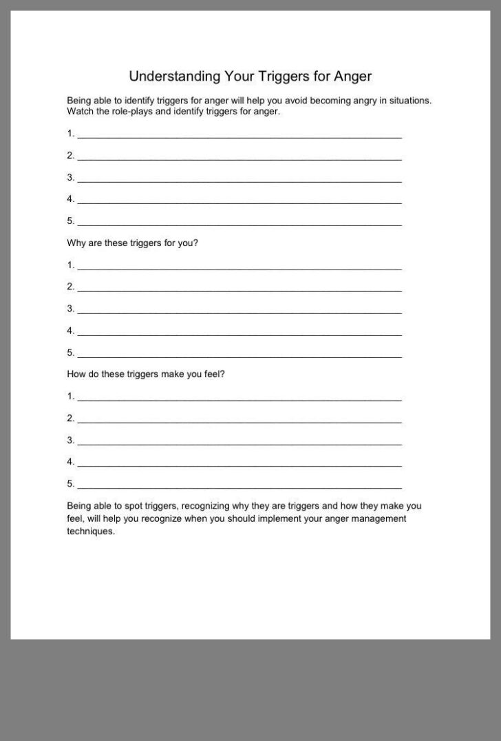 Pin On Printable Blank Worksheet Template | Anger Management Worksheets