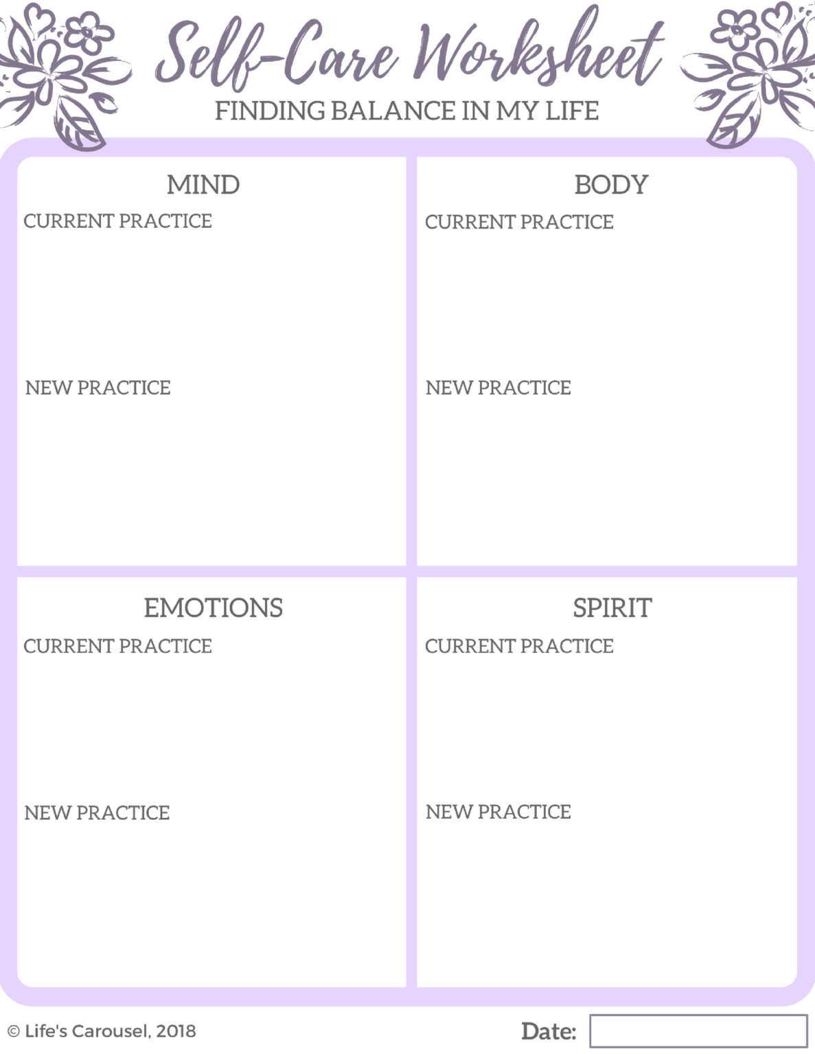 Self Care Assessment To Find Balance In Your Life Self Care | Anger ...